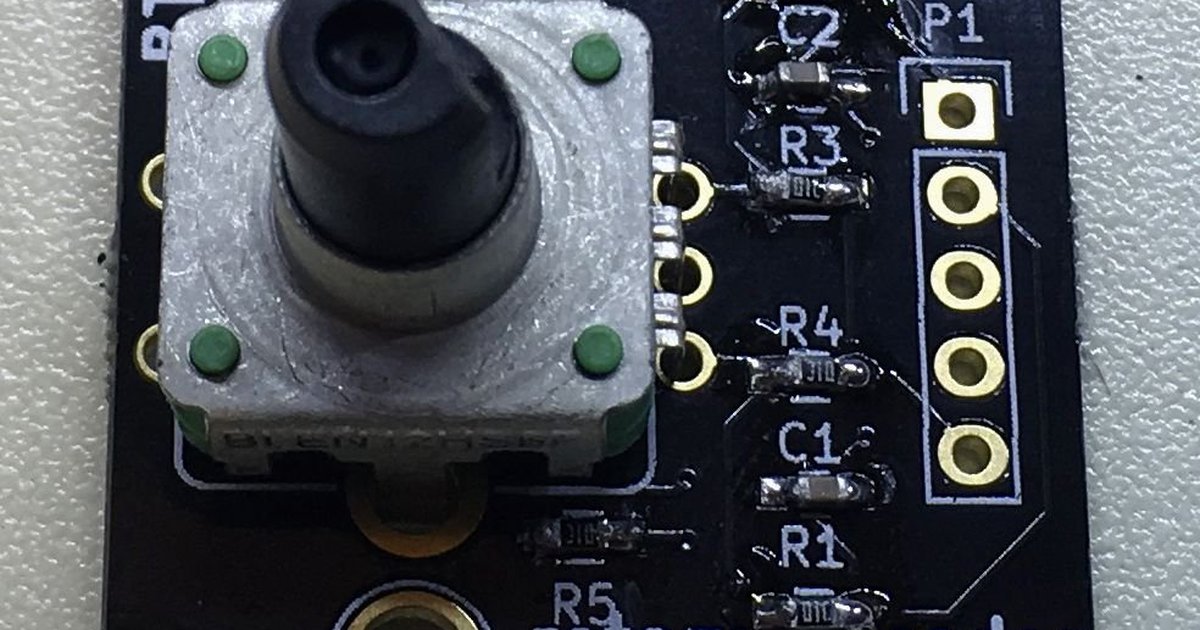 Mountable rotary encoder breakout from lubenwerks on Tindie
