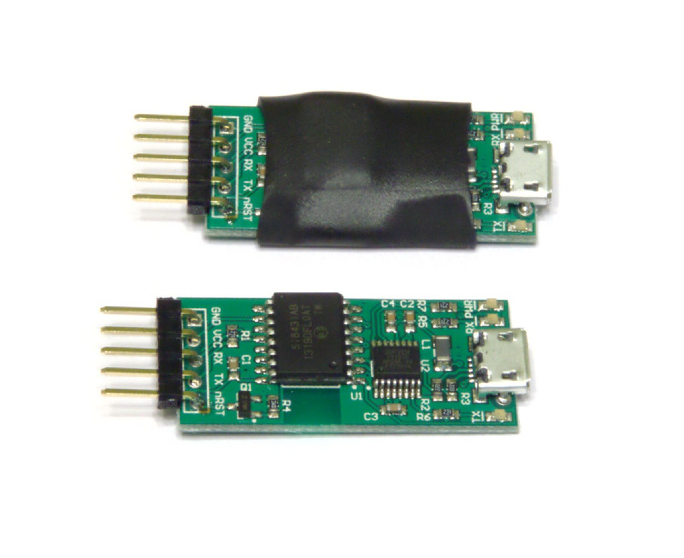 Isolated USB UART from partially stapled on Tindie