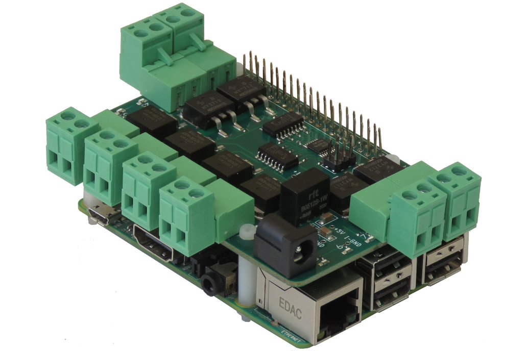 8-MOSFETS Stackable Card for Raspberry Pi from Sequent Microsystems on Tindie