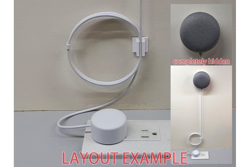 Wall Mount Holder for Google Home Mini from blkbox on Tindie