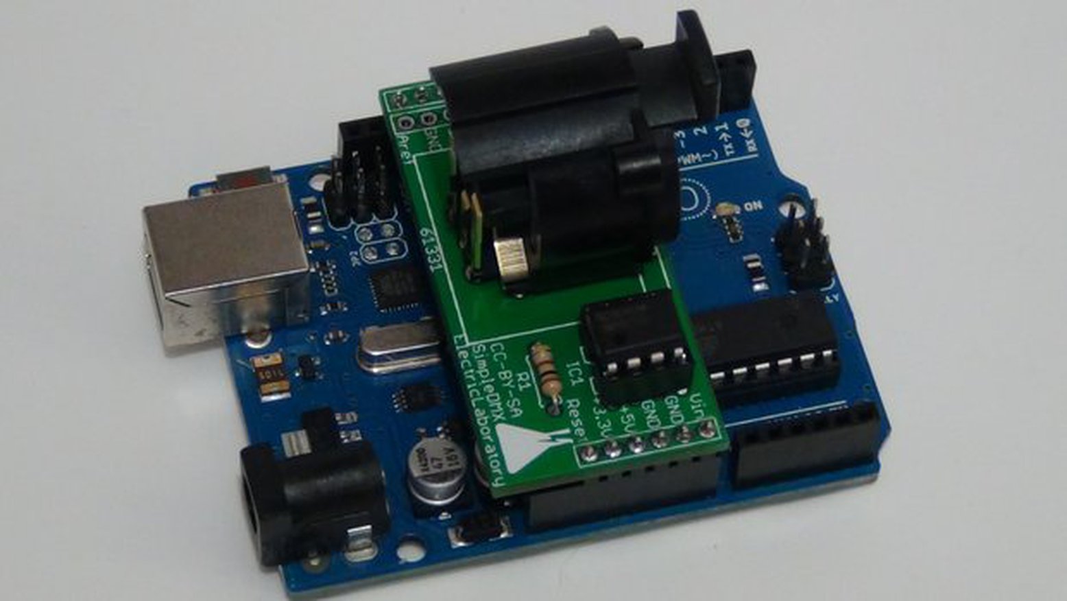 SimpleDMX - 5 pin shield for Arduino from ElectricLaboratory on Tindie