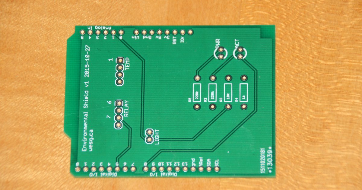 IoT temperature and humidity Arduino shield from Wes G Mechatronics on ...