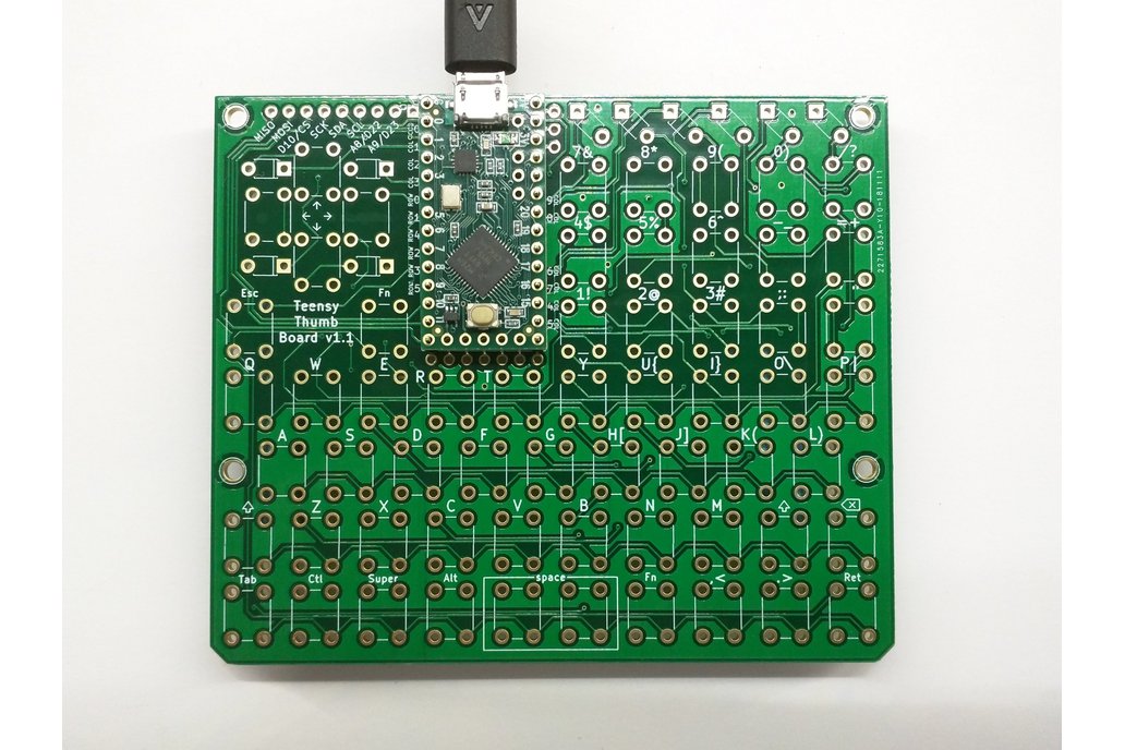 Teensy Thumb Keyboard - PCB only from Anthony DiGirolamo on Tindie