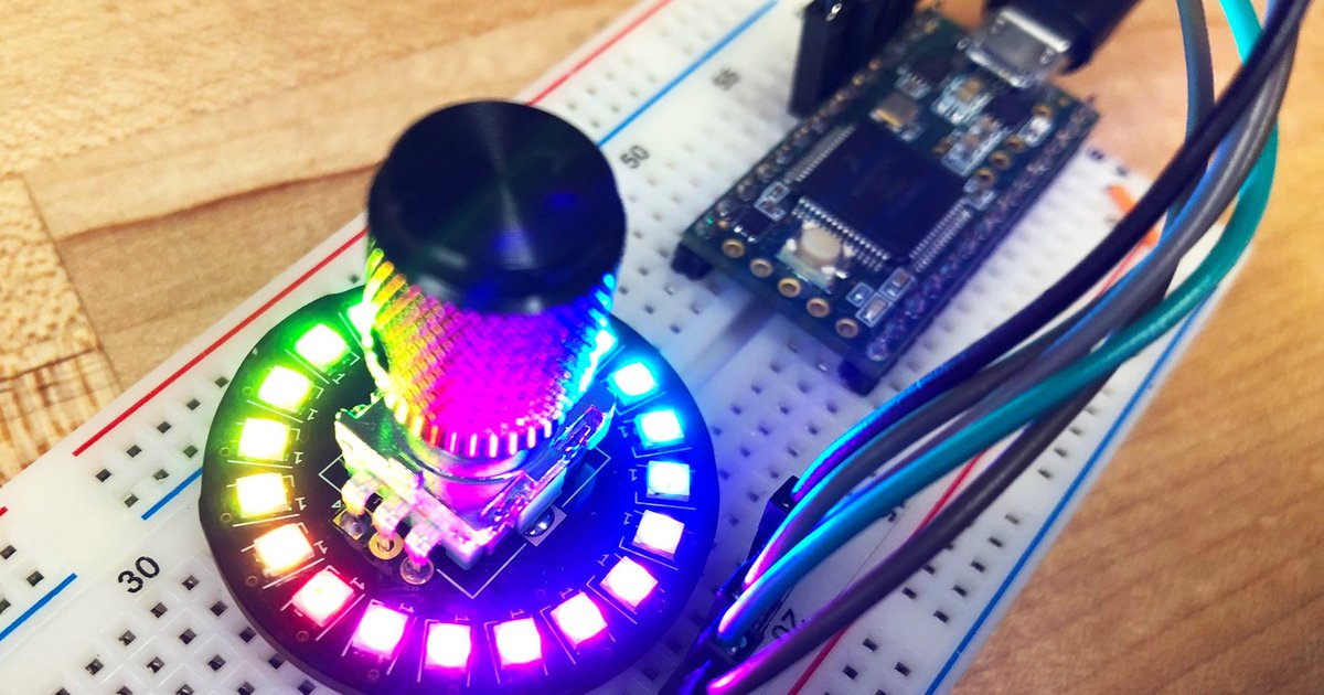 Neopixel Rotary Encoder from Isotope Engineering on Tindie Neopixel Rotary Encoder from Isotope Engineering on Tindie