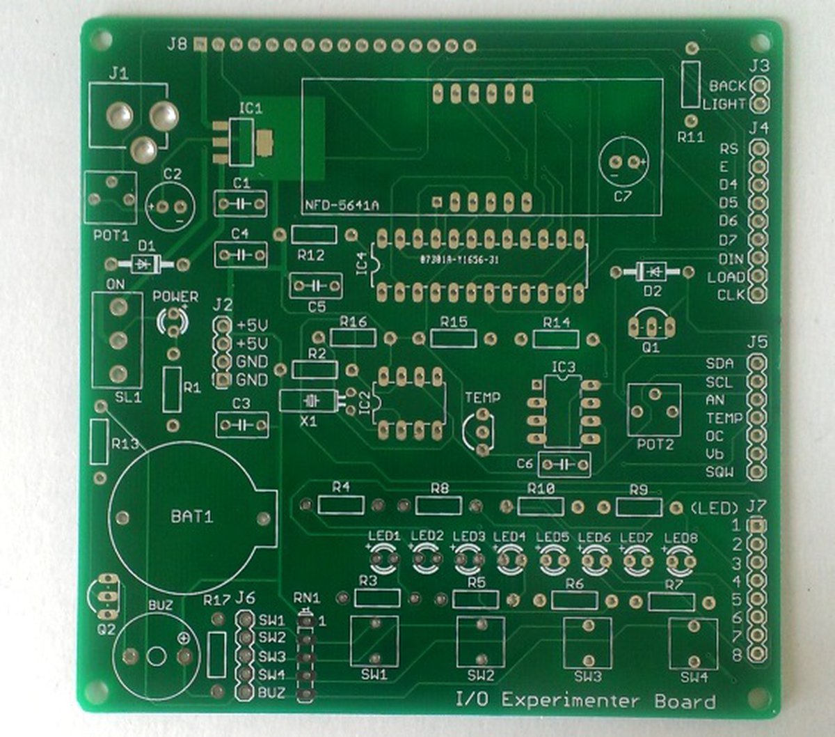 I/O Experimenter Board PCB (partial kit) from Embedded Lab on Tindie