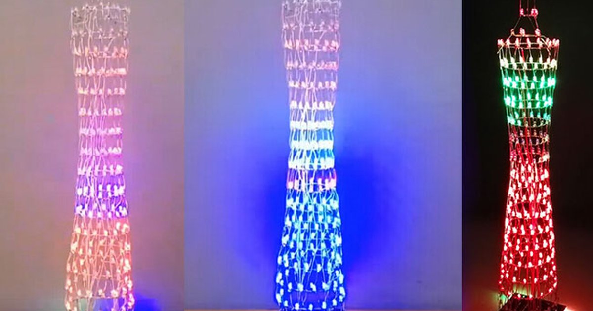DIY Kit Colorful LED Tower Display(12320) from ICStation on Tindie