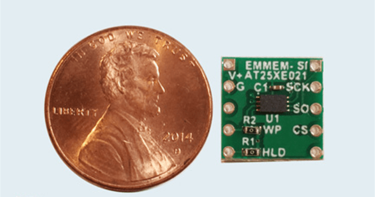 smMEM-AT25XE021 Serial Flash Device from SensorMaestros on Tindie