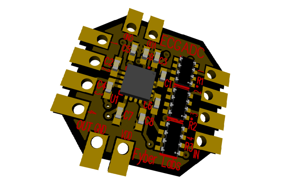 ECG ADC Flex Module from Fyberlabs on Tindie