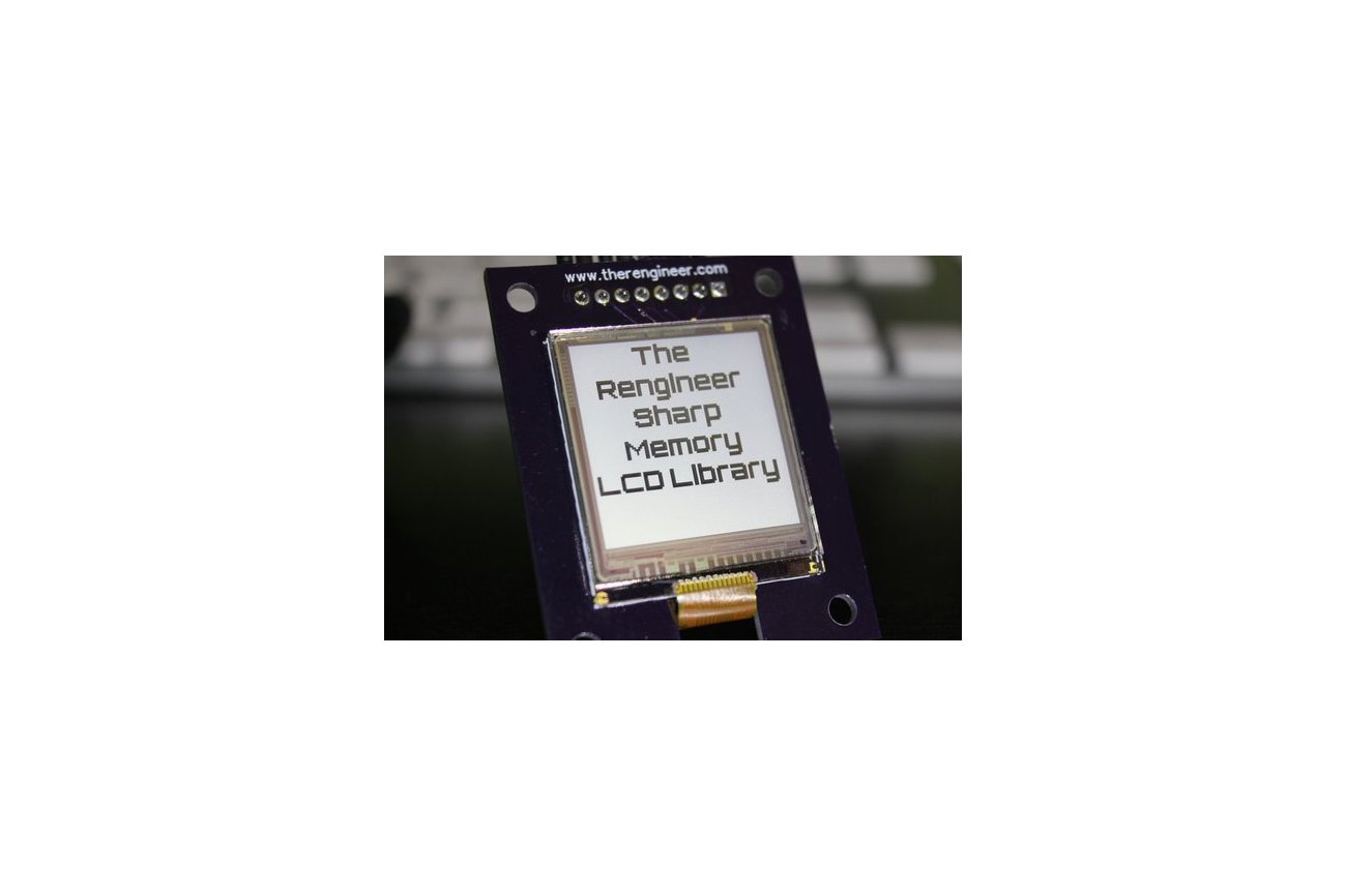 Sharp Memory LCD Breakout and Library from TheRengineer on Tindie