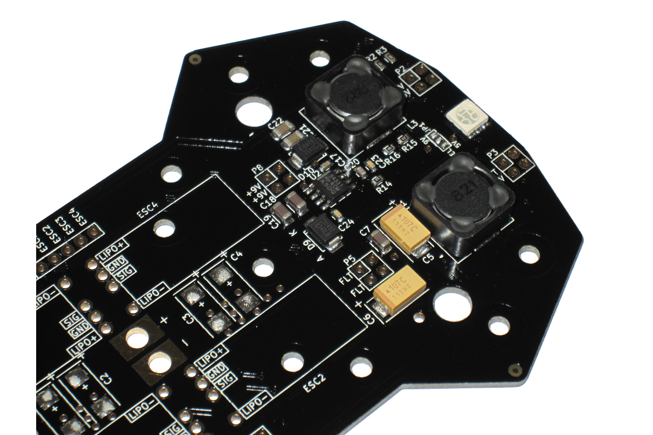 CleanHawk 250 Quadcopter Power Distribution Board from 2Bluesc on Tindie
