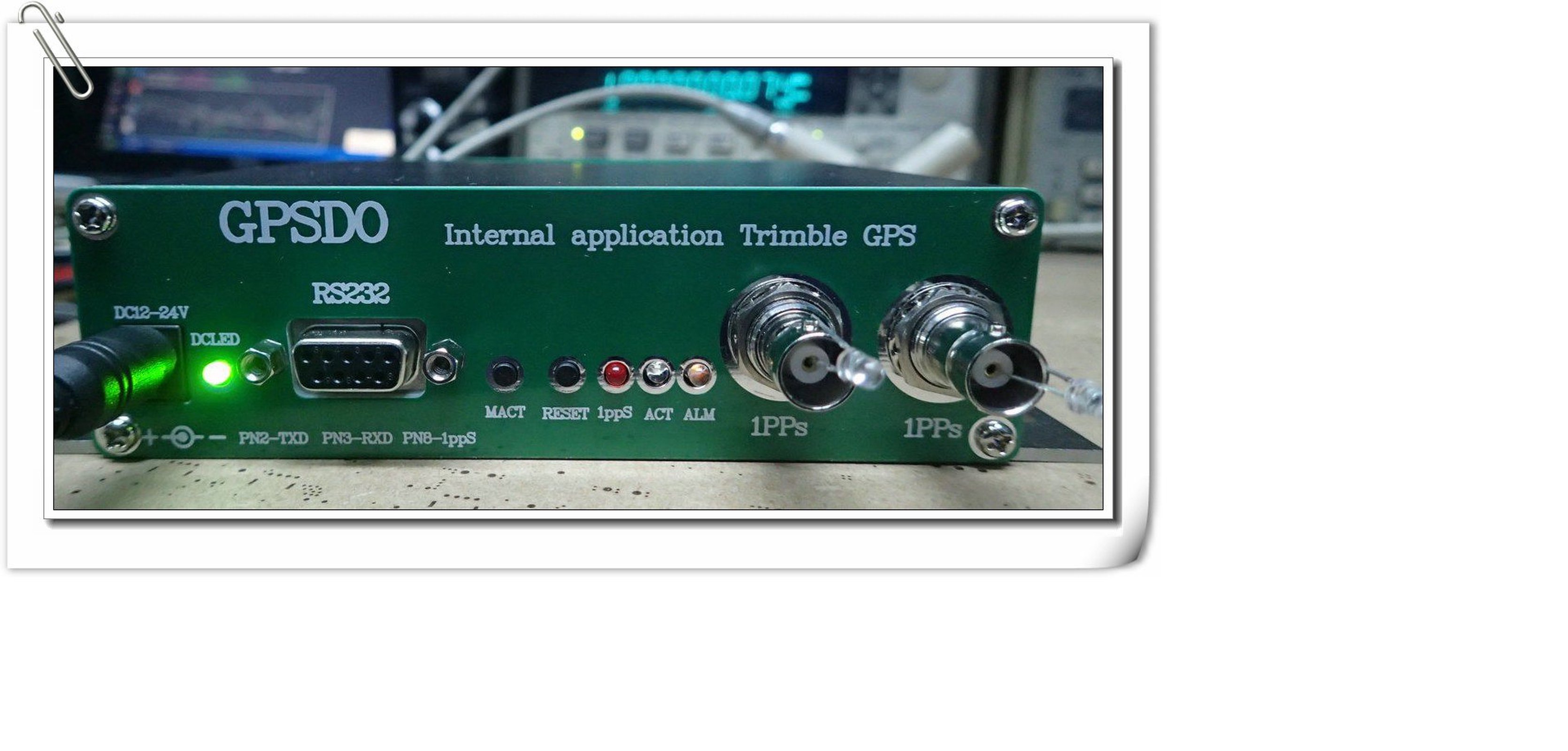 GPS Disciplined Clock 3 x sine square wave /3x1pps from fluke.l on Tindie