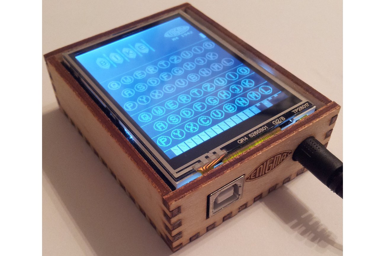 Arduino Enigma I, M3, M4 Machine Simulator w/ Case from Arduino Enigma on Tindie