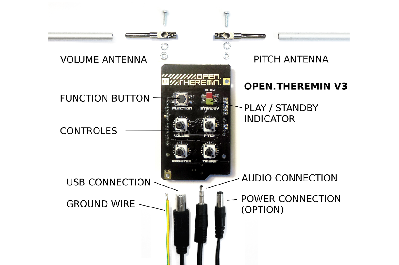 Theremin Shield For Arduino From Gaudi On Tindie 