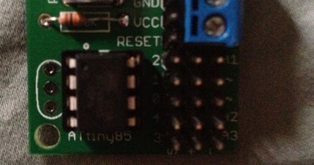 Attiny Servo Board Through Hole from Richard Anderson on Tindie
