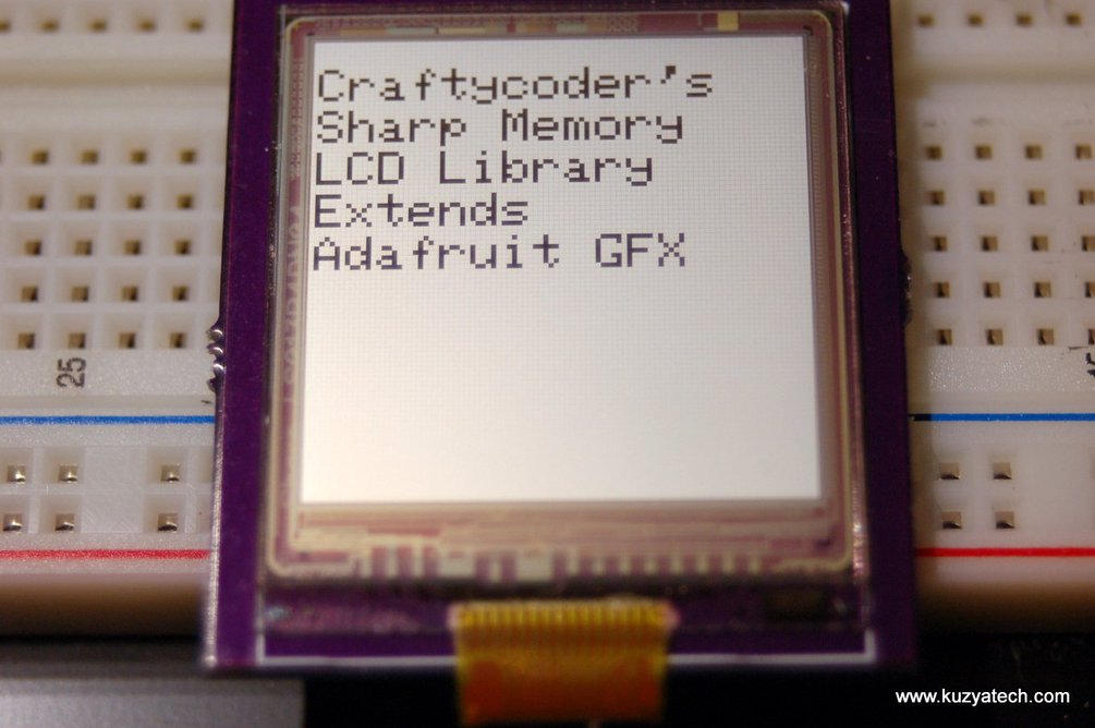 Sharp Memory LCD breakout A2 from Kuzyatech on Tindie