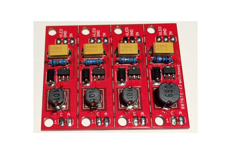 4 Channel Constant Current LED driver (PCB) from RobG on Tindie