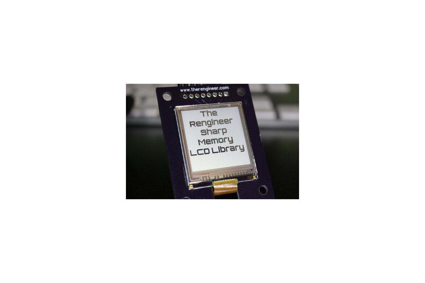 Sharp Memory LCD Breakout and Library from TheRengineer on Tindie
