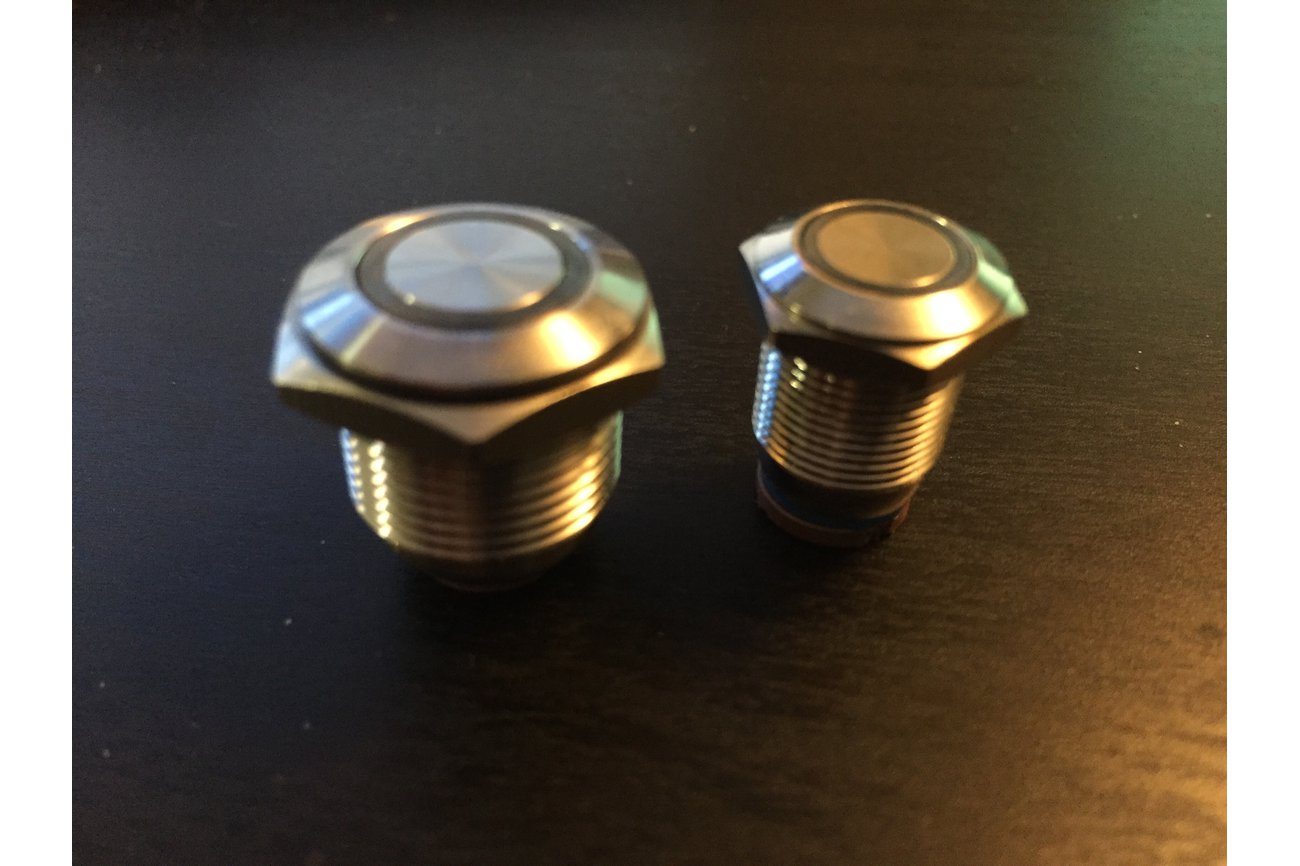 12mm and 16mm Antivandal RGB "Colorpixel" Buttons from Fusion on Tindie