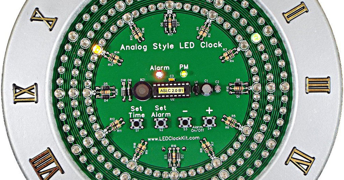 Analog Style LED Clock Kit from Tron-X on Tindie