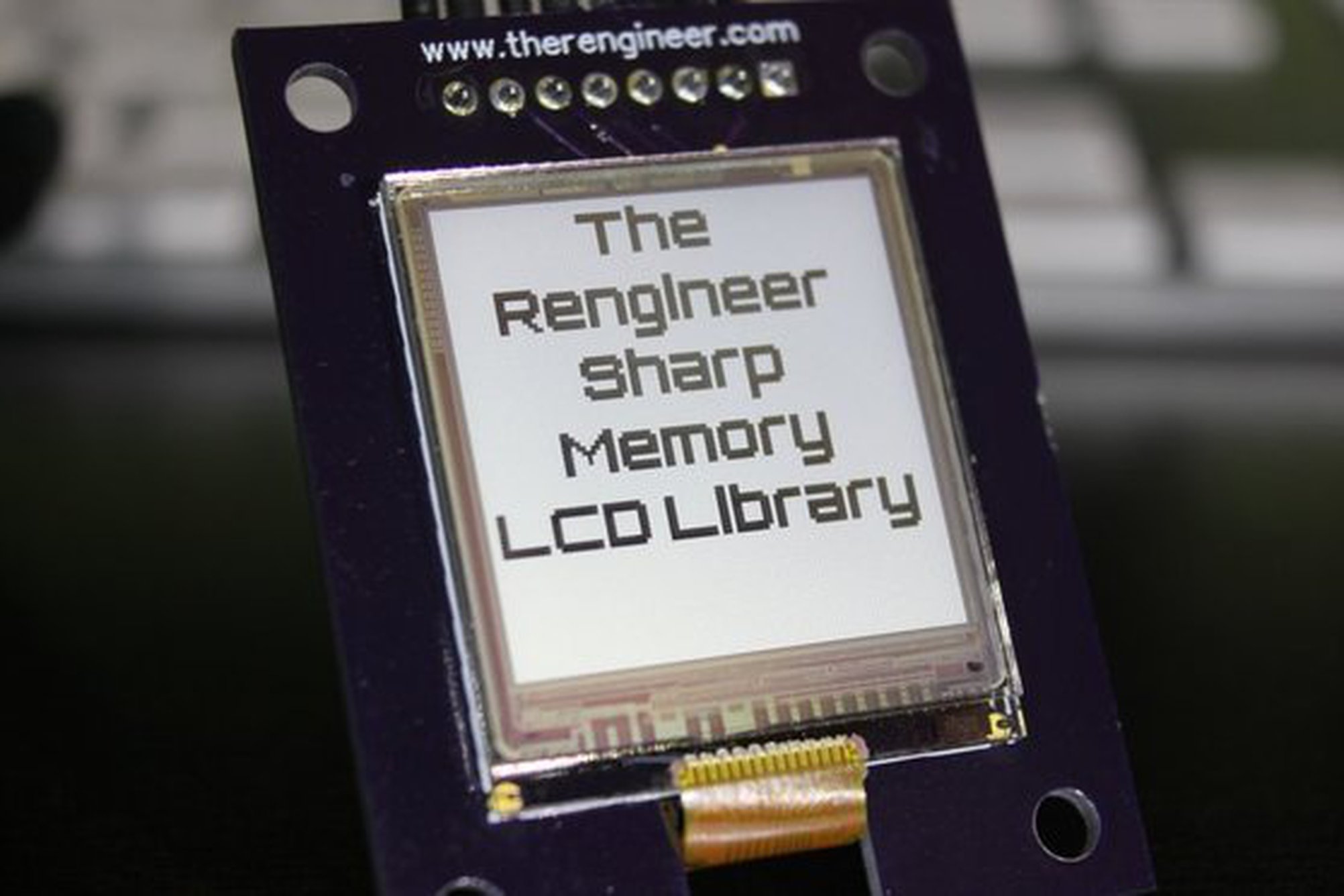 Sharp Memory LCD Breakout and Library from TheRengineer on Tindie