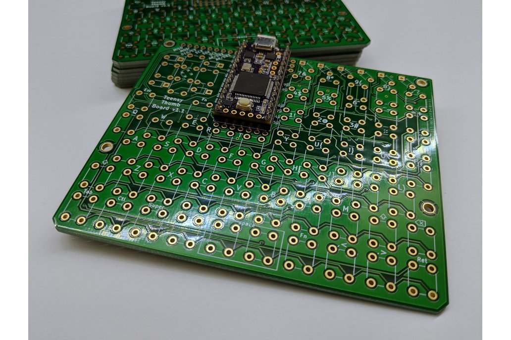Teensy Thumb Keyboard - PCB only from Anthony DiGirolamo on Tindie