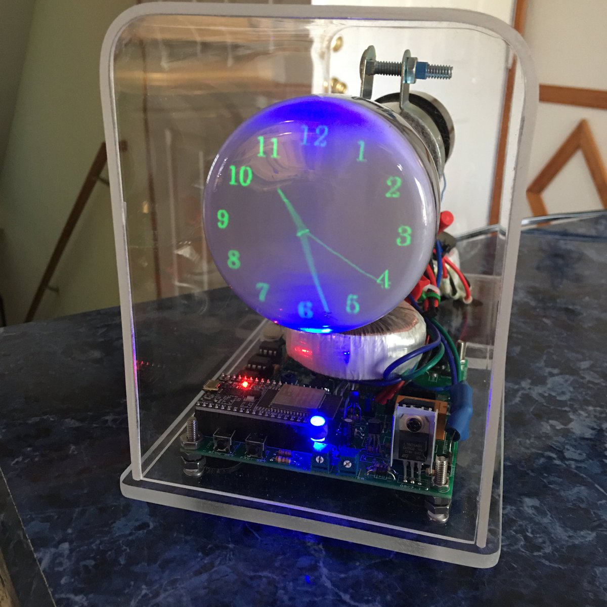cathode ray tube clock