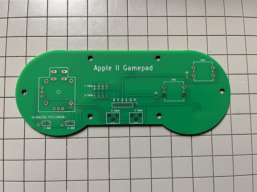 Gamepad PCB for Apple II IIe SNES Style from Maxwell's Gadgets on Tindie