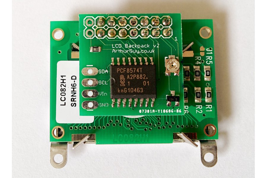 I2C Mini LCD Backpack from ArthurGuy on Tindie