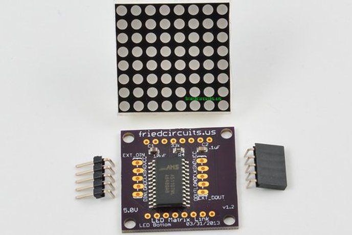 Led Matrix module - 6 x 6 RGB LED - 6 x WS2803 - with onboard Barebones ...