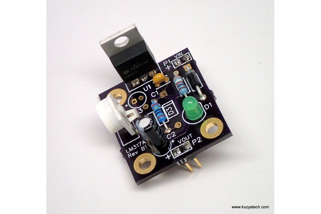 Adjustable LM317 kit, Arduino pre-regulator from Kuzyatech on Tindie