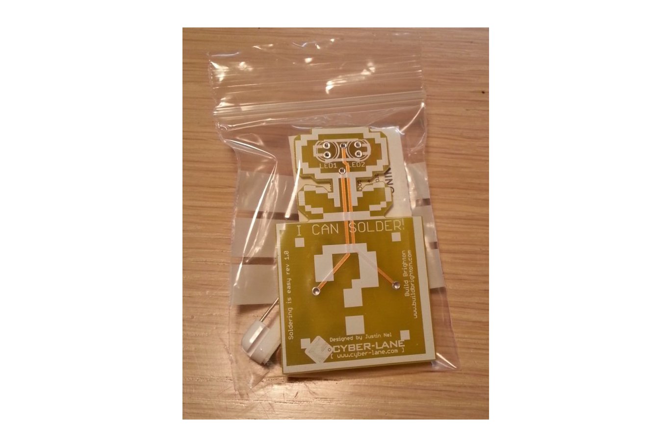 Soldering Is Easy Badge from Cyber-Lane on Tindie
