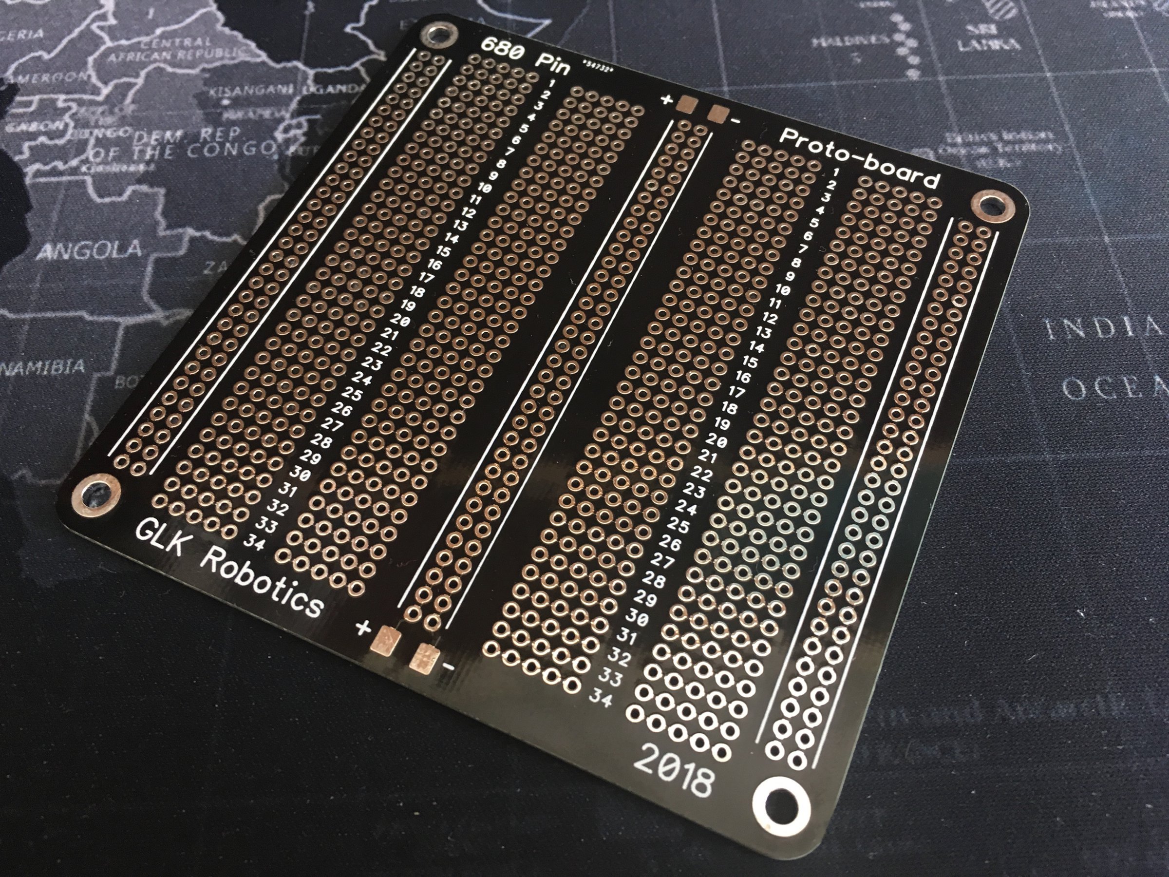 680-Pin, 136-Row Protoboard, HASL Finish from SolderMonkey on Tindie