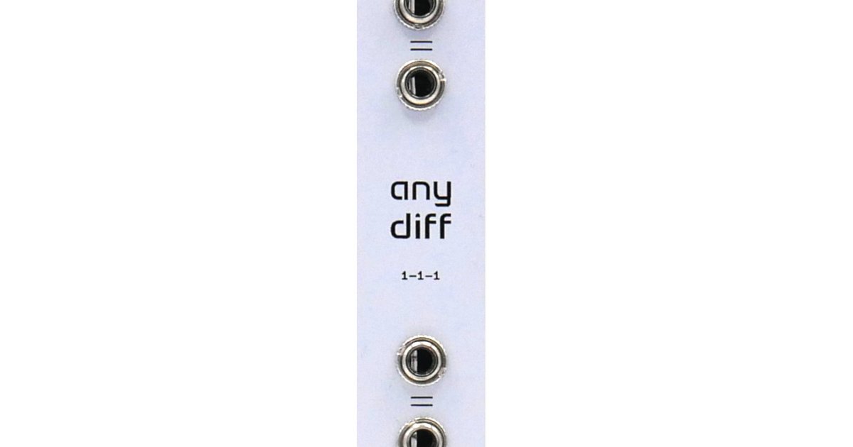 diff - a subtractive Eurorack module from any : frequency on Tindie