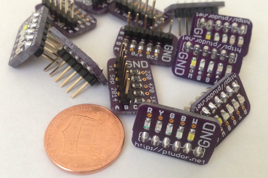 Surface Mount LED Board: Assembled or Kit from ptudor on Tindie