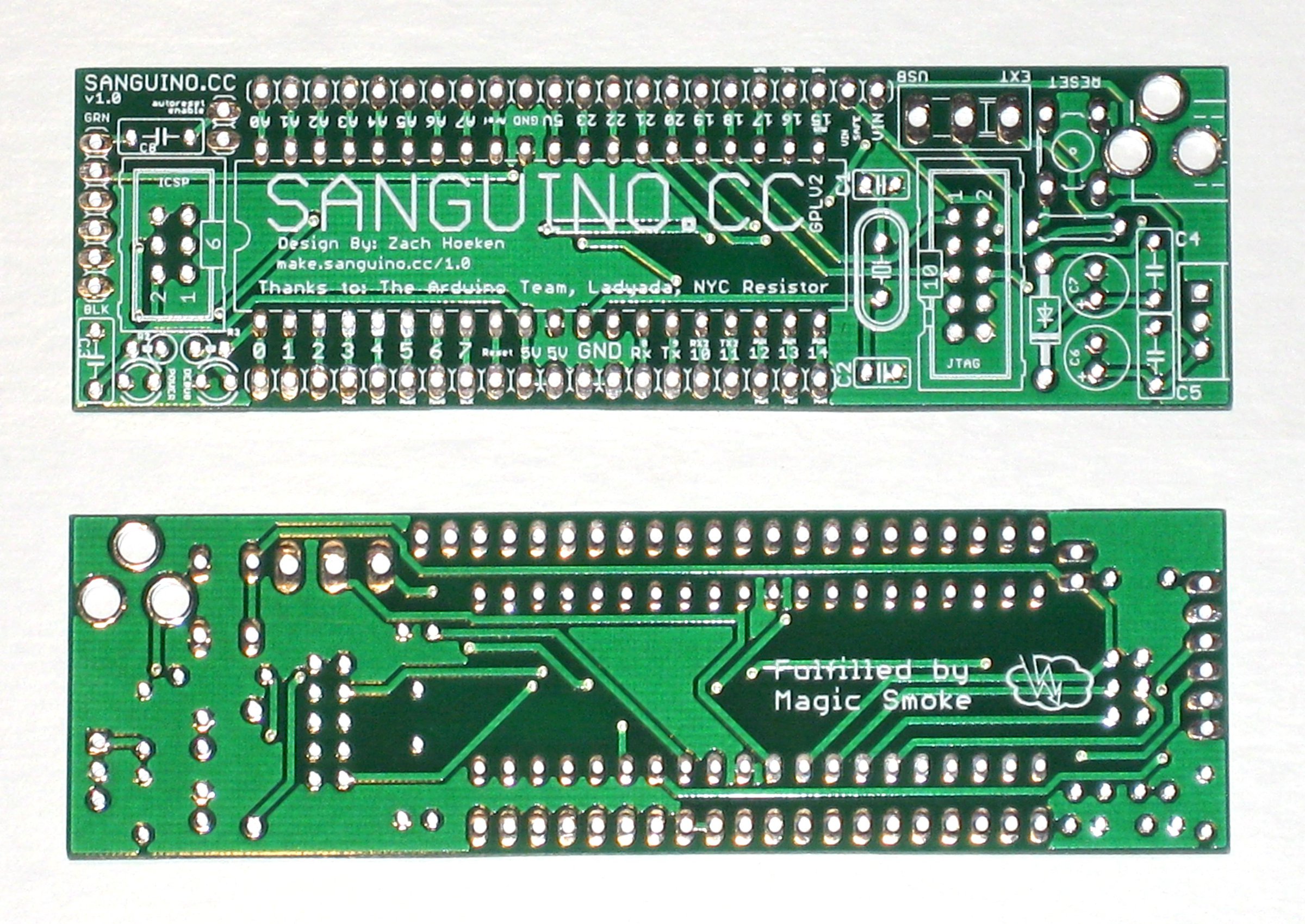 Sanguino ATmega1284P Development Board PCB from Magic Smoke on Tindie