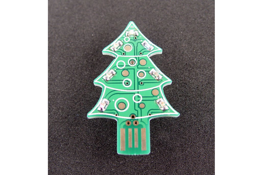 USB & Supercapacitor powered LED Xmas tree - KIT from KITS for KIDS on ...