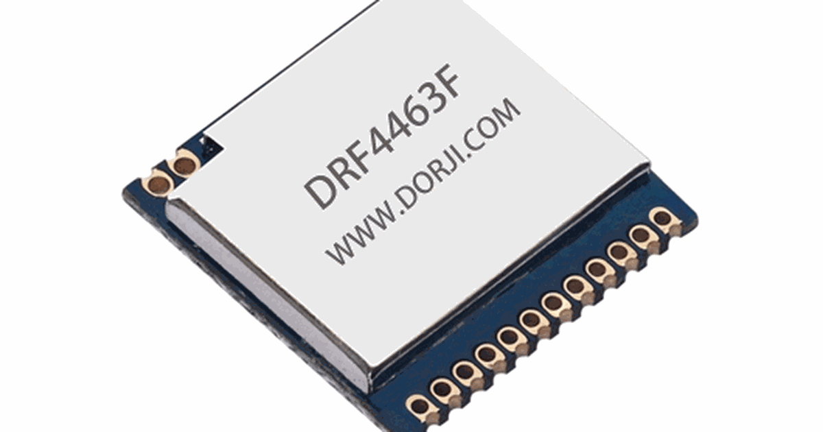 433MHz wireless RF si4463 transceiver module from DORJI on Tindie