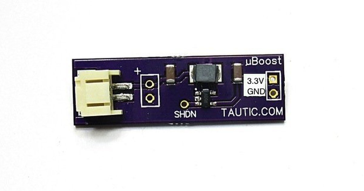 uBoost 3.3v - Battery Voltage Booster from TAUTIC ELECTRONICS LLC on Tindie