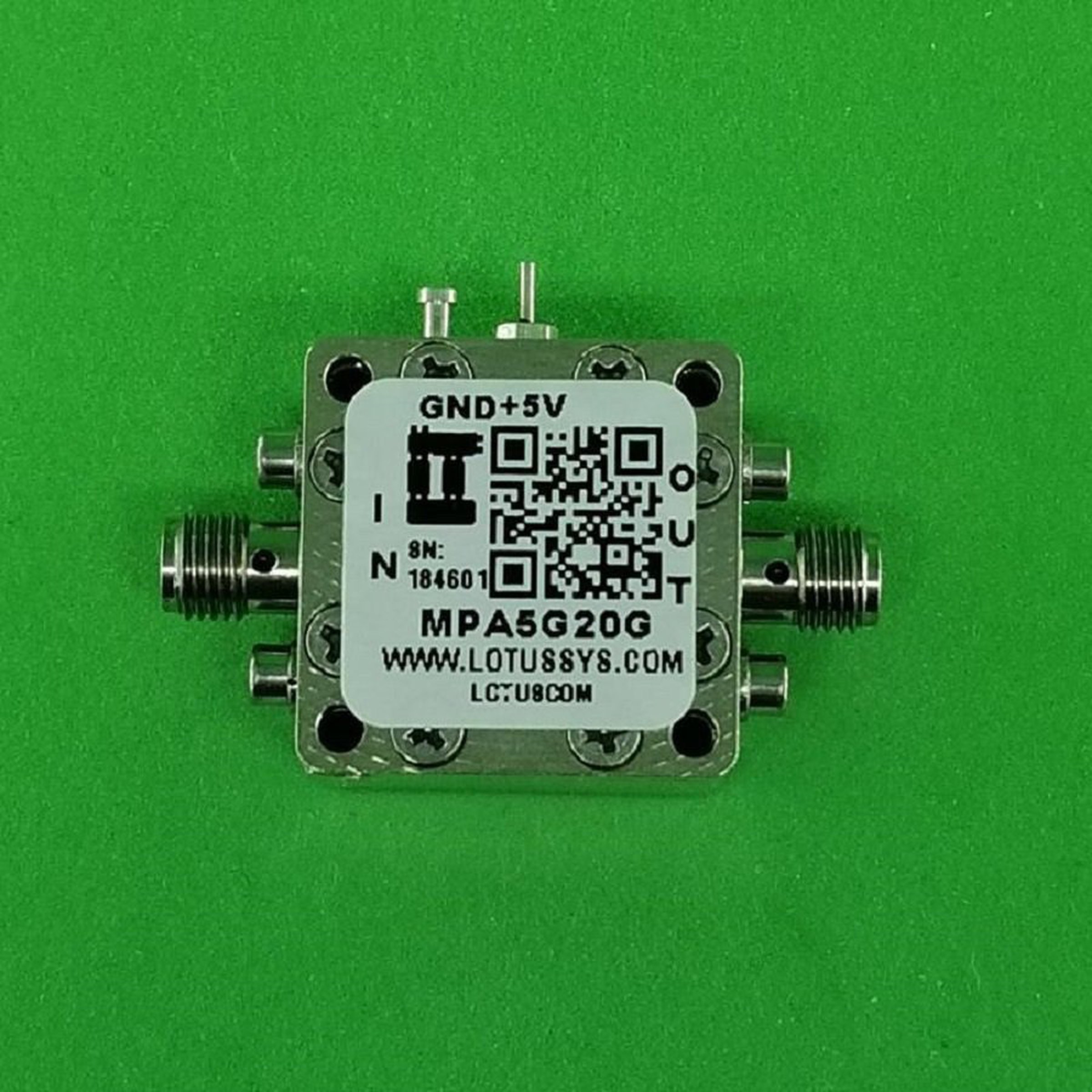 MEDIUM POWER AMPLIFIER 7.0DB NF 5GHZ TO 20GHZ 19DB from LOTUS on Tindie