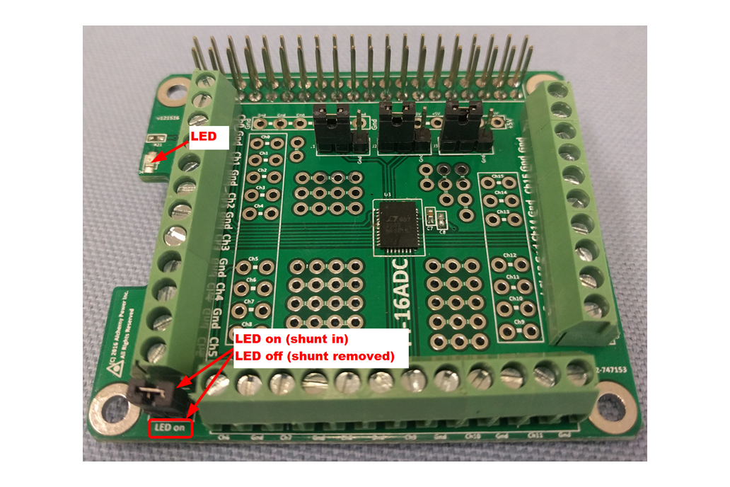 Pi-16ADC - 16 Channel, 16 bit ADC from Alchemy Power Inc. on Tindie