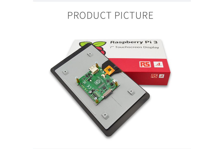 Official Raspberry Pi 7 Inch TFT LCD Touch Screen from robotart on Tindie