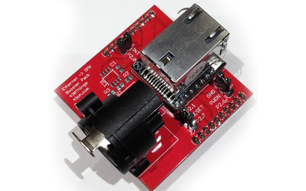 Ethernet (e1.31) - RS-485 (DMX) Booster Pack PCB from RobG on Tindie