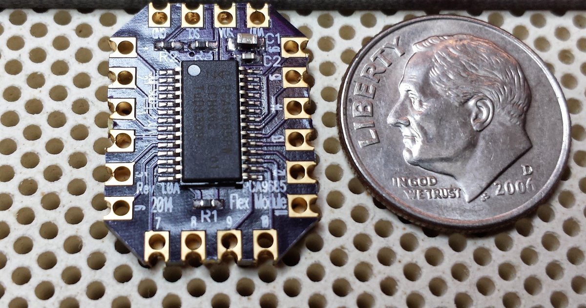 PCA9685 16CH LED/Motor Driver Flex Module from Fyber Labs Inc. on Tindie