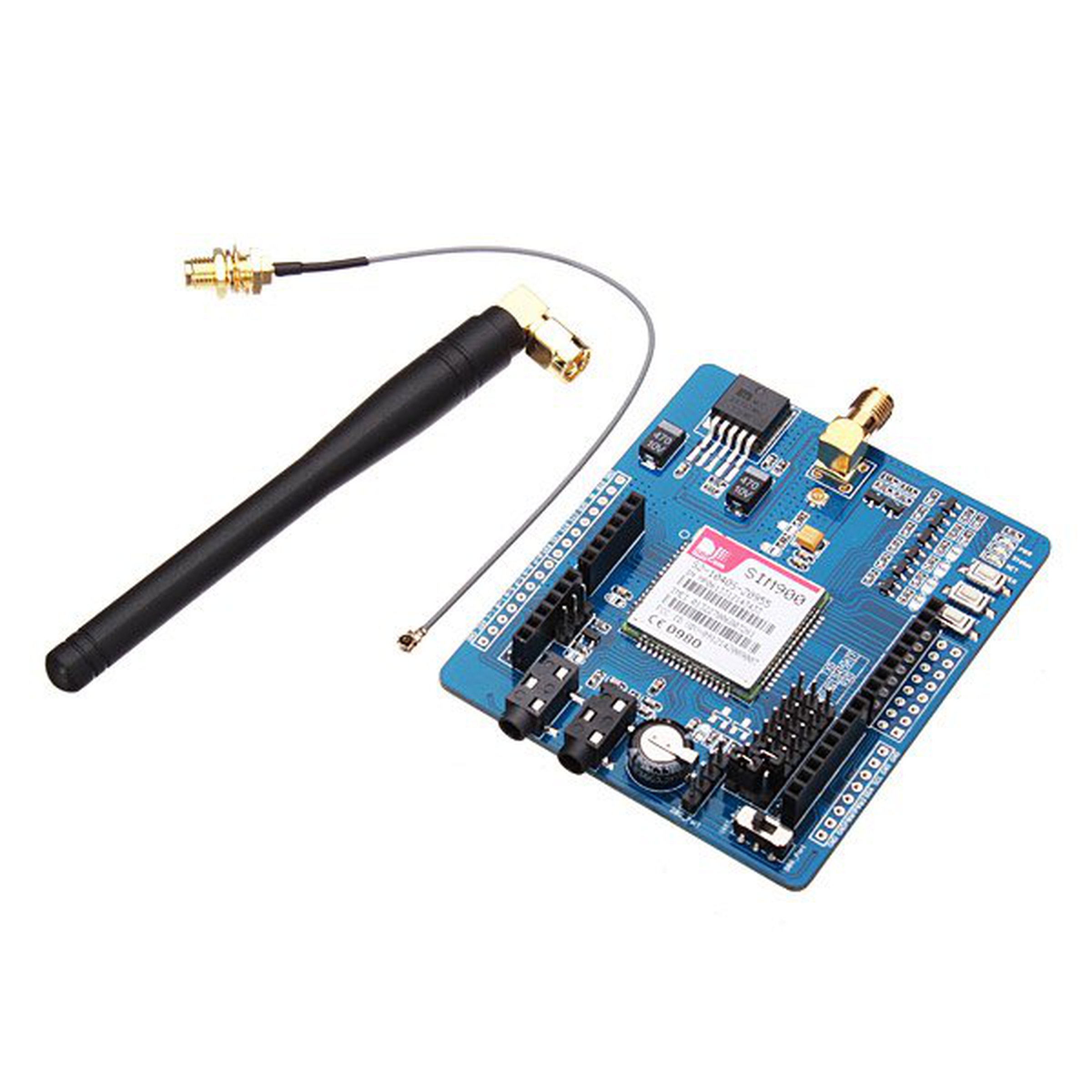 GSM/GPRS SIM900 Module ICOMSAT Expansion Board With Antenna Cable from ...