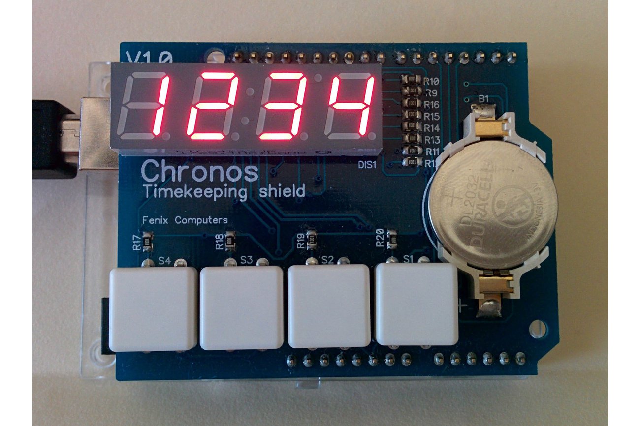 Chronos - the timekeeping shield for Arduino from Fenix Computers on Tindie