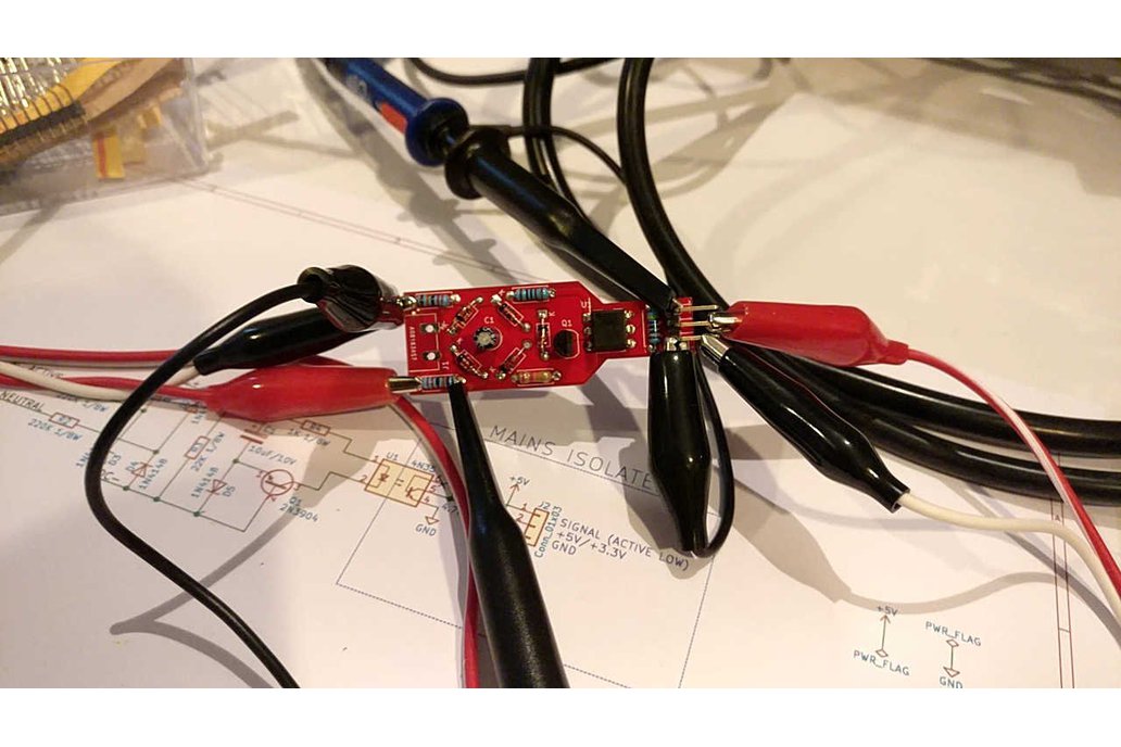 Isolated Low Power AC Zero Cross Detector from Sakoora on Tindie