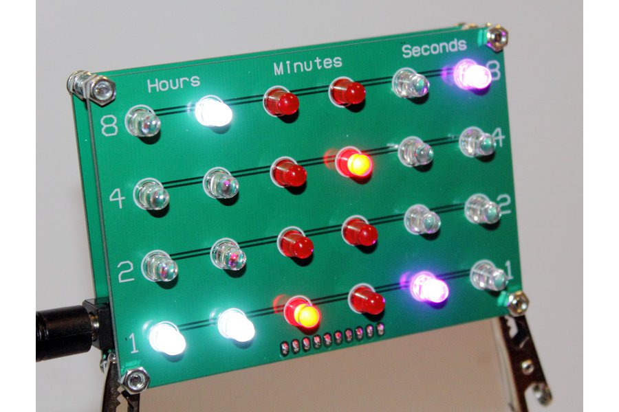 GPS-Controlled Binary Clock Kit from Oddblk on Tindie