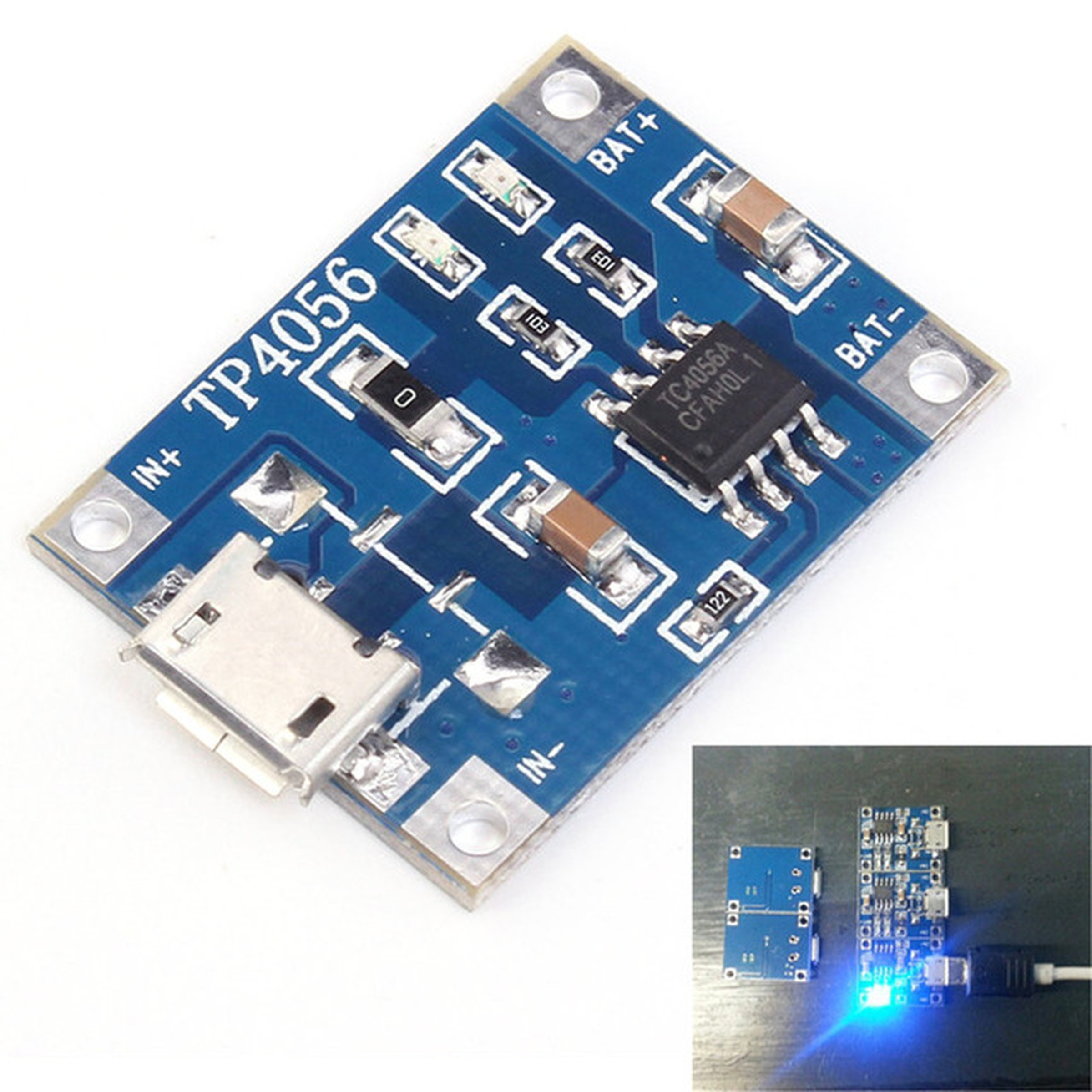 TP4056 5V 1A Micro USB Charger Module from EASYLIFE on Tindie