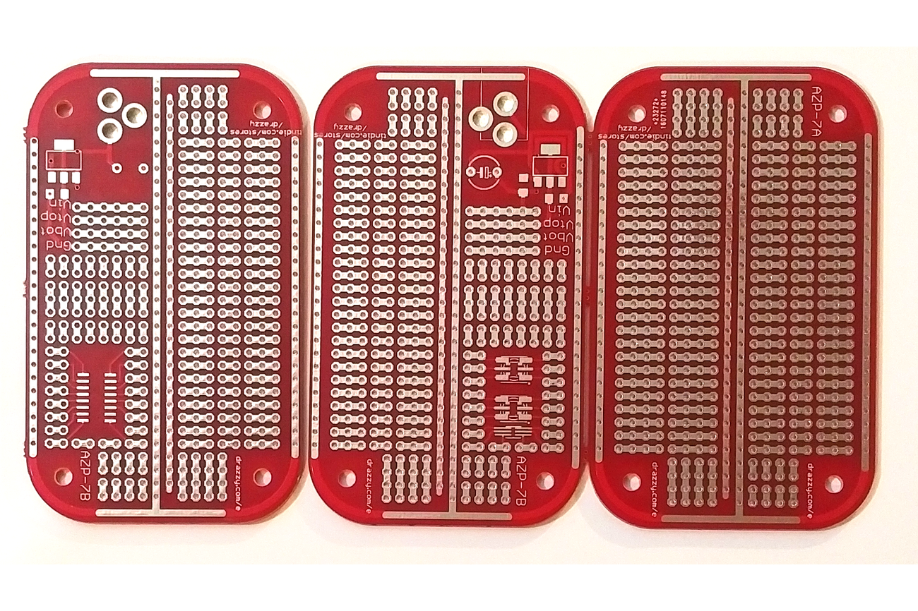 Mint-tin size prototyping board from Azzy'S Electronics on Tindie