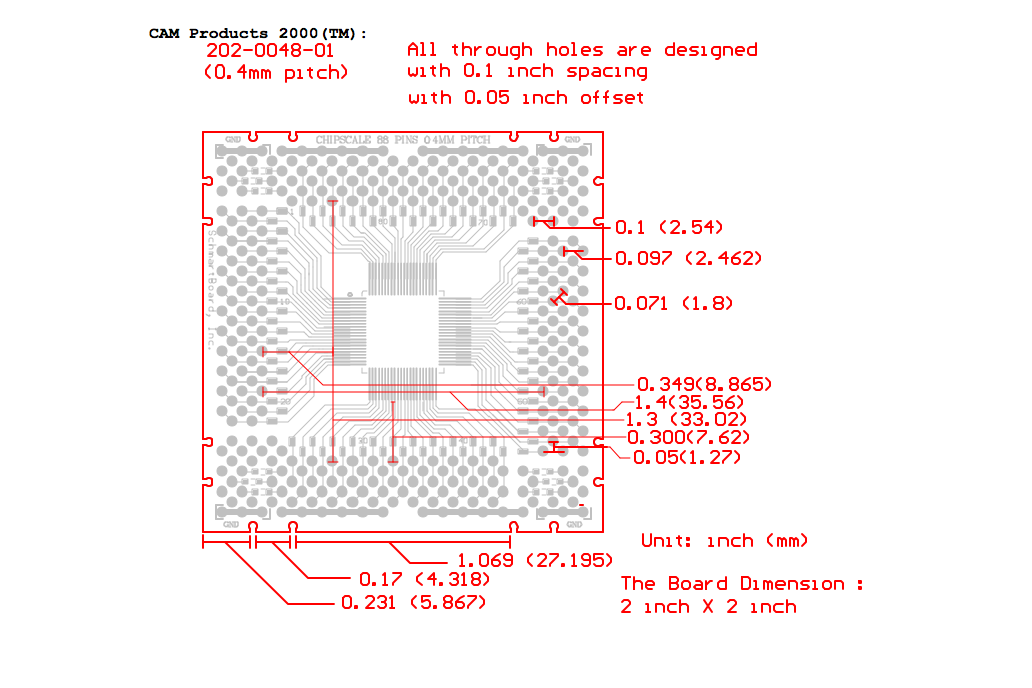SchmartBoard|ez QFN 88 Pins 0.4mm Pitch from Schmartboard, Inc. on Tindie